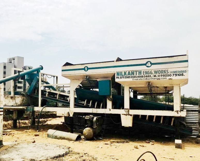 compact concrete batching plant 3 bin